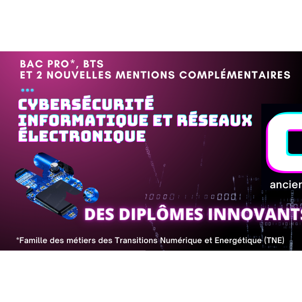 Bac professionnel Cybersécurité, Informatique et réseaux, ELectronique - Lycée professionnel ...